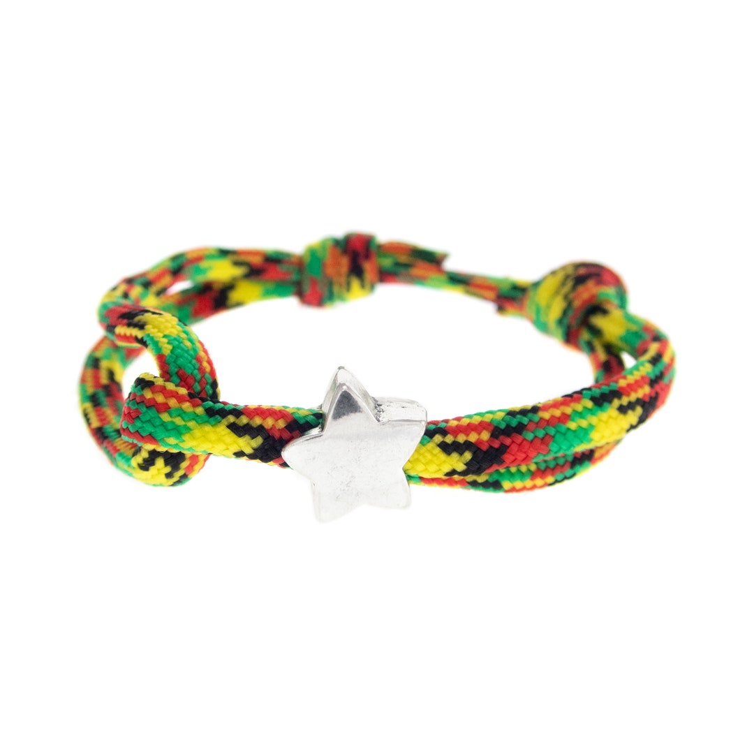 One Love Reggae Bracelet. Jamaica Friendship Rope Bracelet. Mens Womens ...