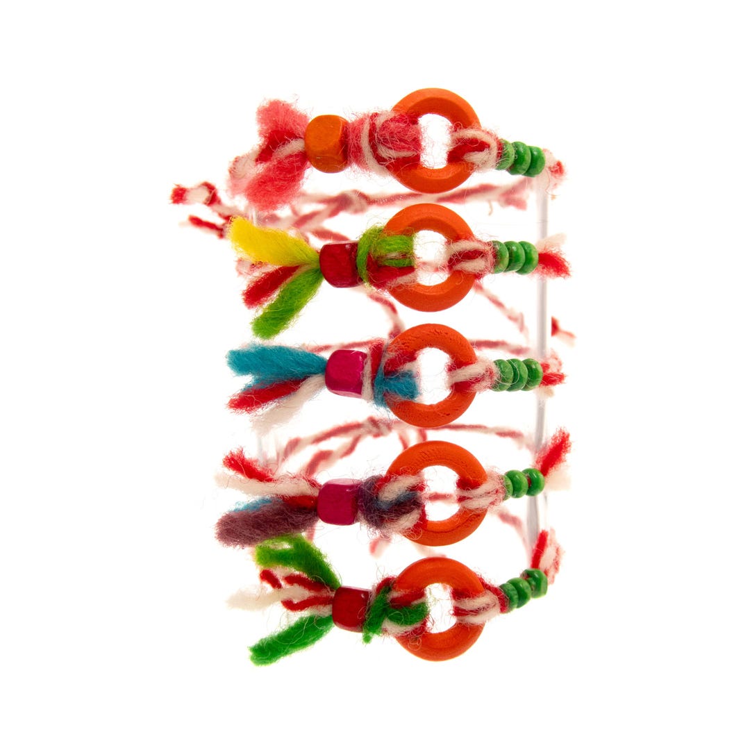 10 Handmade Martenichki Baba Marta Bracelets Martenitsa Bulgaria ...