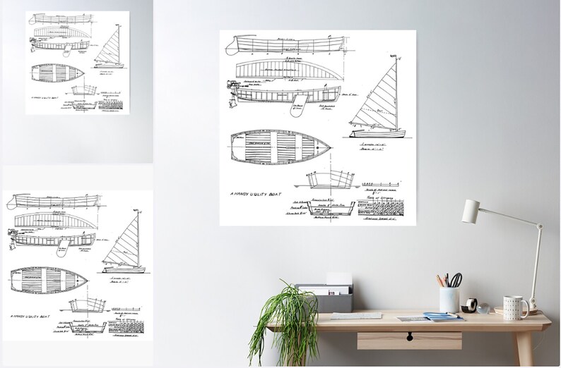 Vintage Boat Drawing Digital Download - Etsy