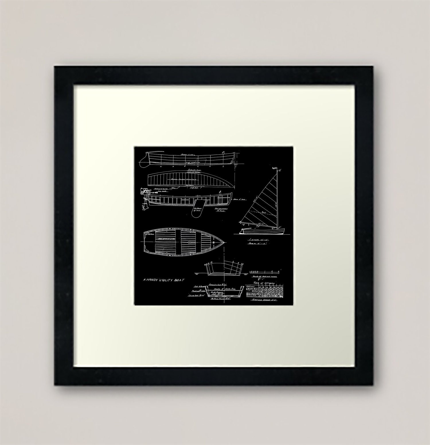 Vintage Boat Drawing Digital Download - Etsy