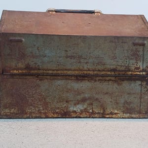Old Metal Patina Vintage Kennedy Machinist Tool Box- Expanding Tool ...