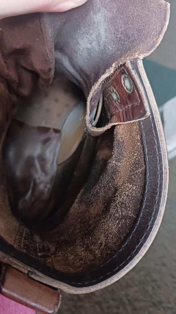 1960's 1970's Distressed Iron Ranger Roper Lineman Lo… - Gem