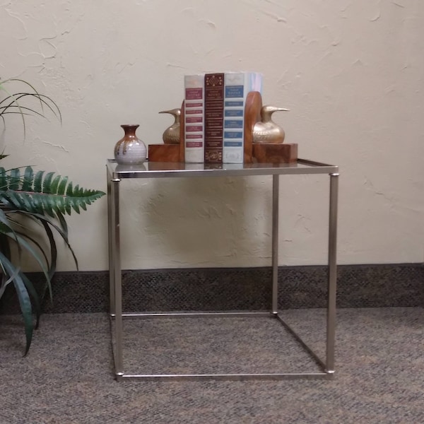 Chrome Side Table - Etsy
