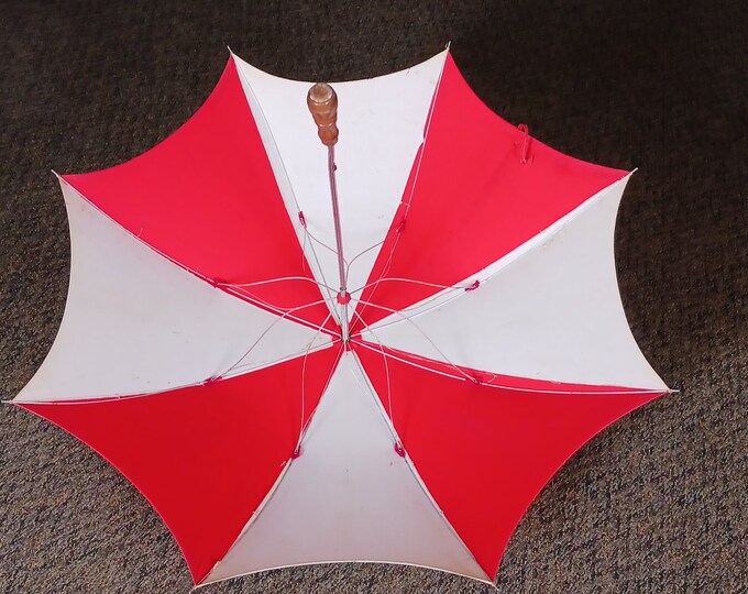 Genuine 1950's 1960's 100% Cotton Parasol Umbrella- Made in Japan- FREE ...