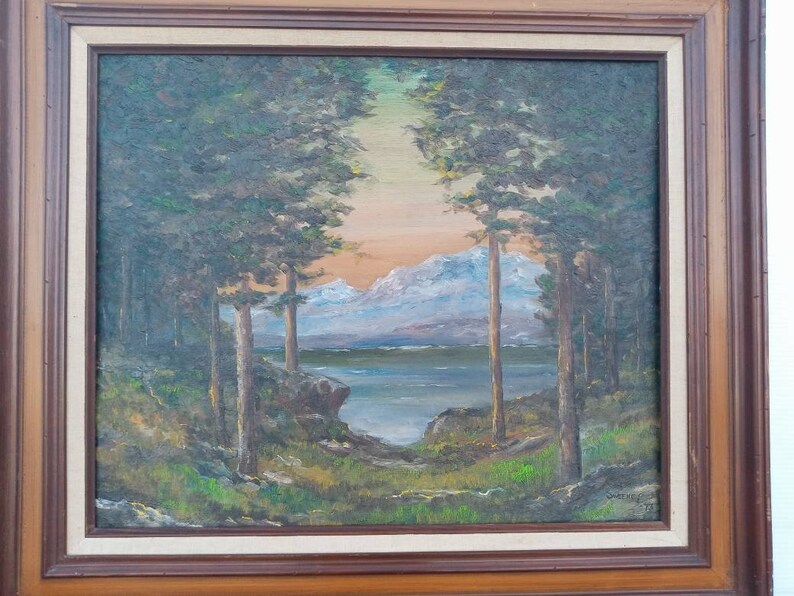 Unlisted artist Michael Sweeney signed dated 1970's Framed | Etsy