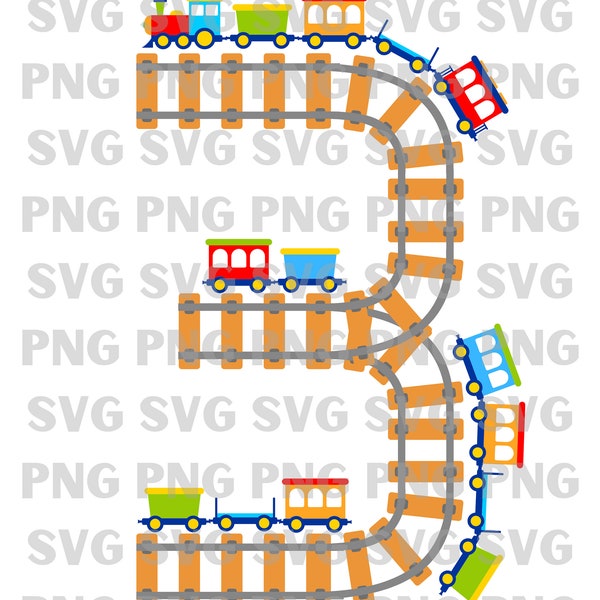 Train Track Number - Etsy