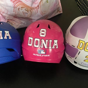 Baseball Softball Helmet Decals Stickers - Etsy