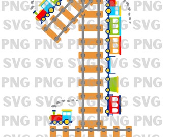 Choo Choo Train Number 2 PNG and SVG - Etsy