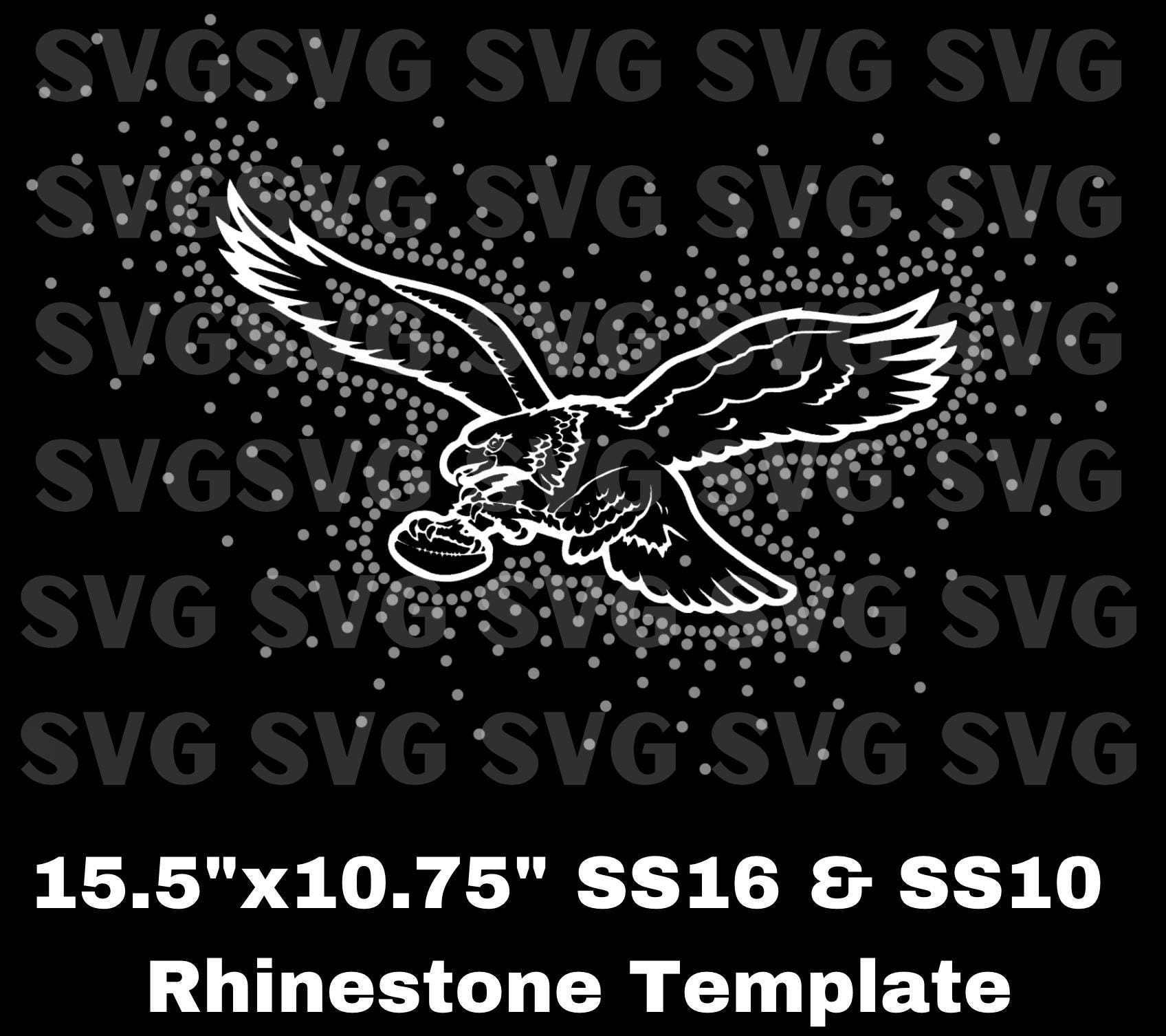 Eagles Rhinestone SS16 and SS10 Template SVG - Etsy