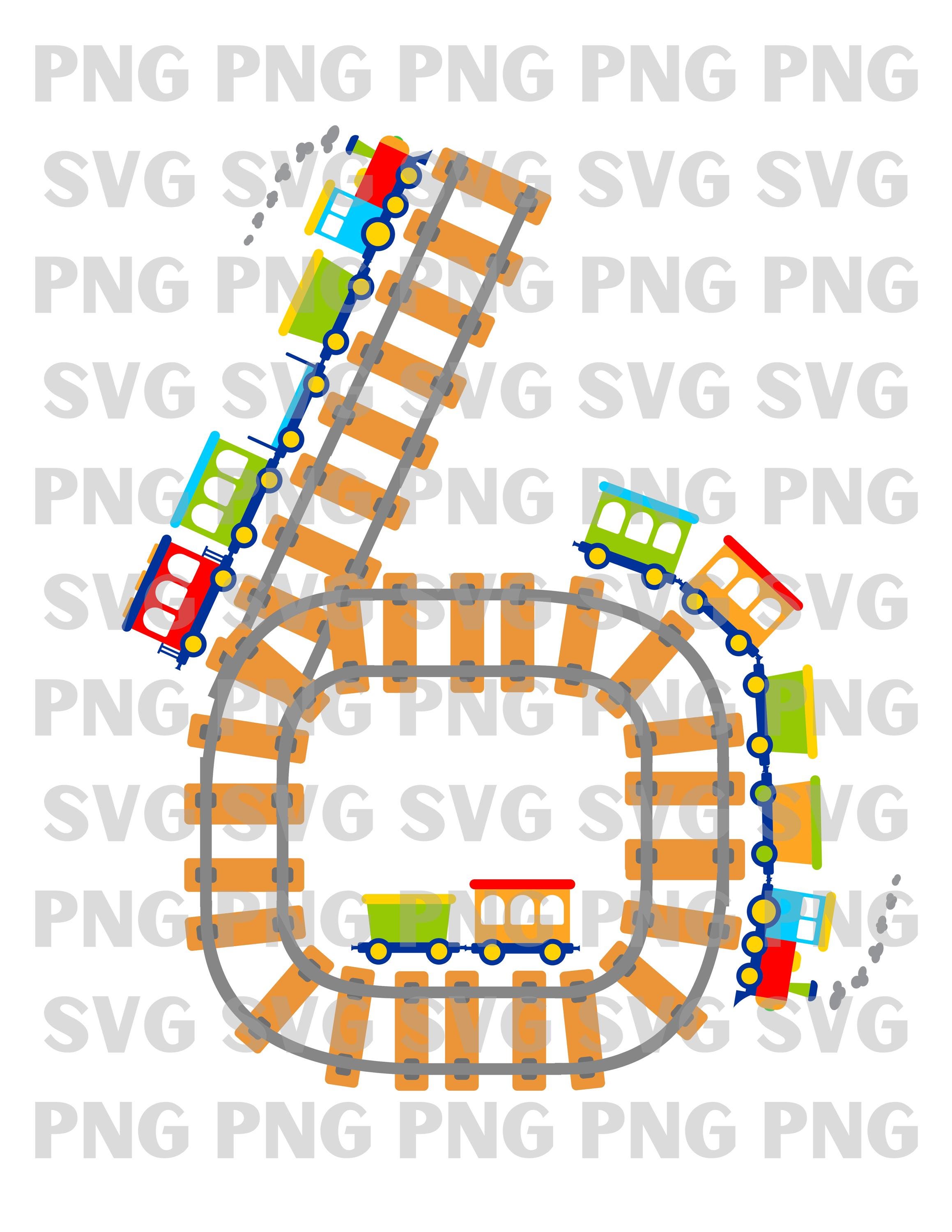 Choo Choo Train Number 6 PNG and SVG - Etsy