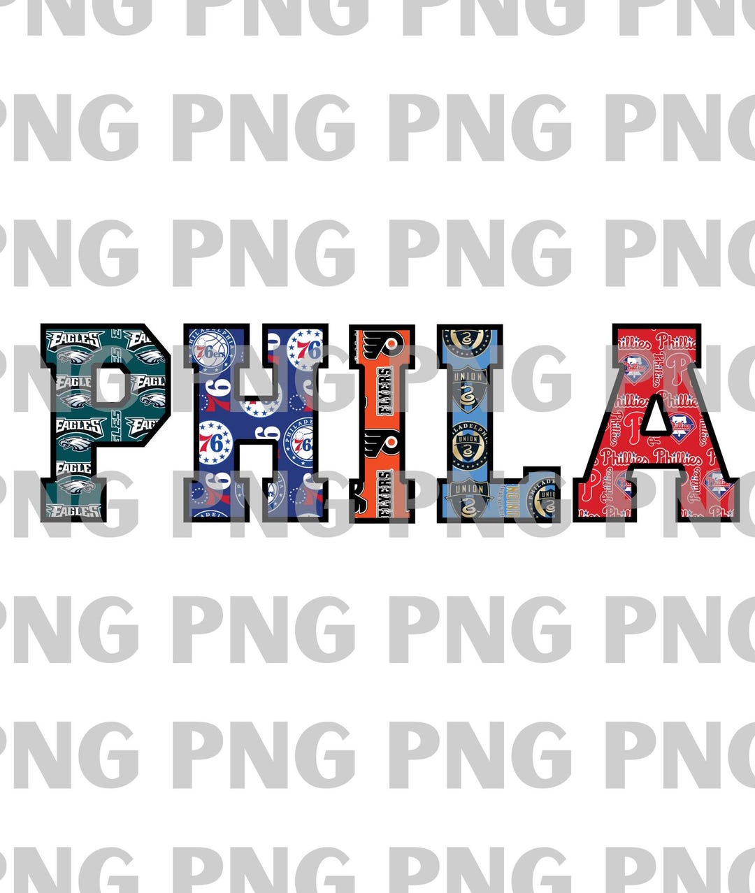 Philly Sports PHILA PNG - Etsy
