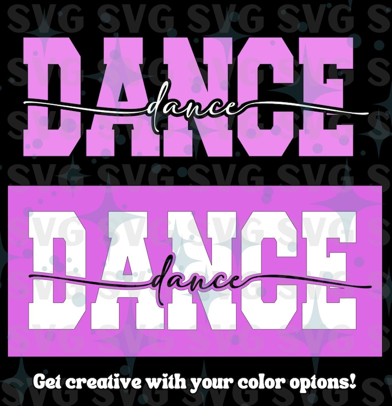 DANCE SVG and SS10 Rhinestone Template SVG - Etsy