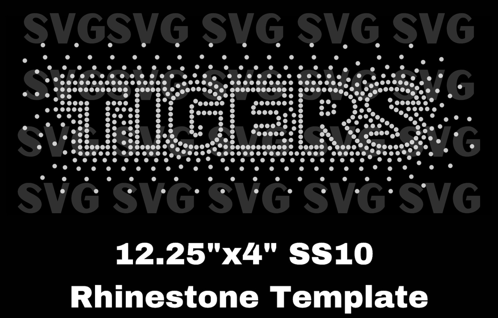 Tigers Rhinestone SS10 Template SVG - Etsy