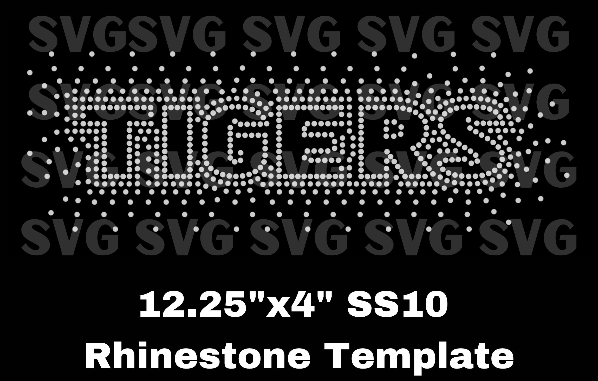 Tigers Rhinestone SS10 Template SVG - Etsy