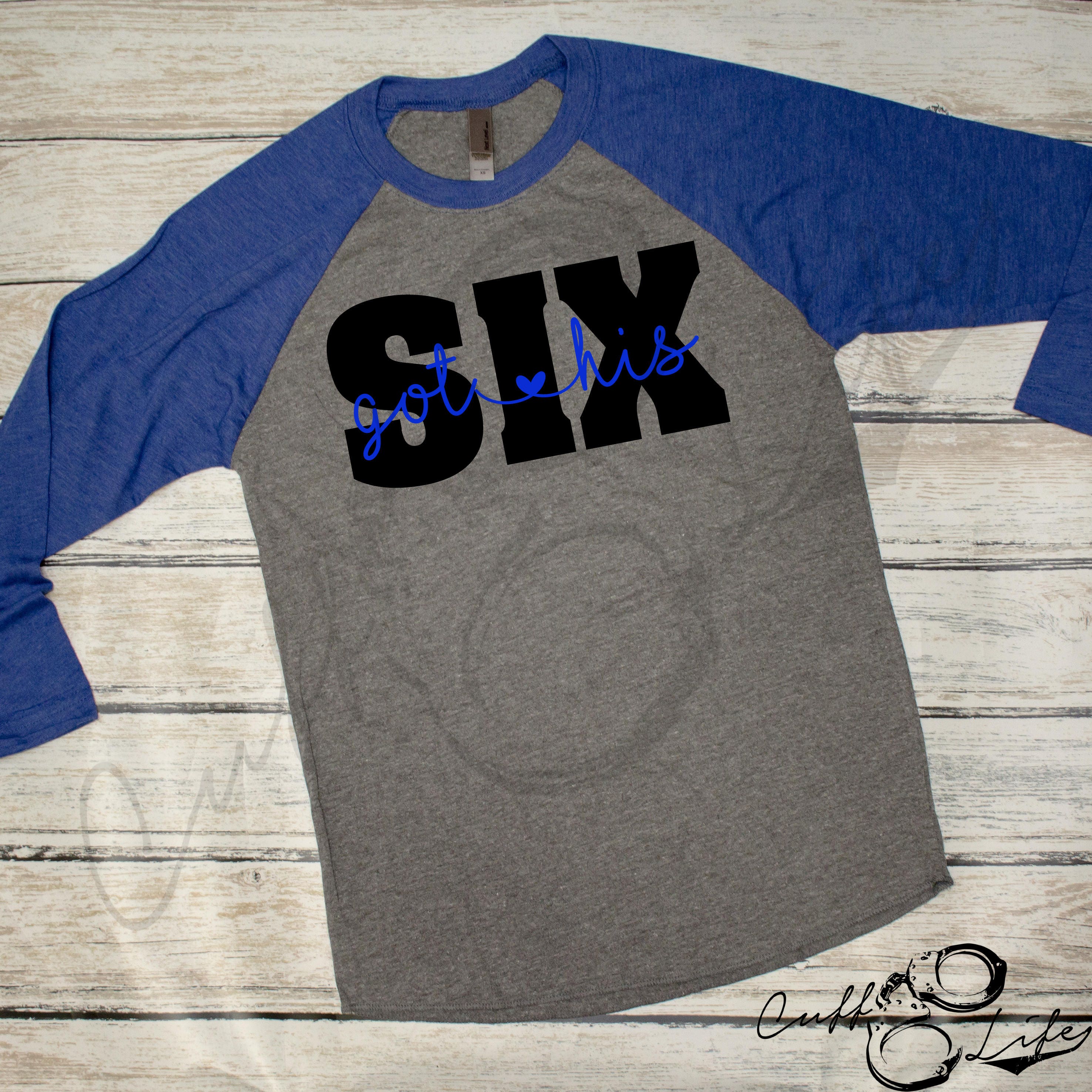 Got His Six Raglan Shirt / Police Wife Shirt / Deputy Wife | Etsy