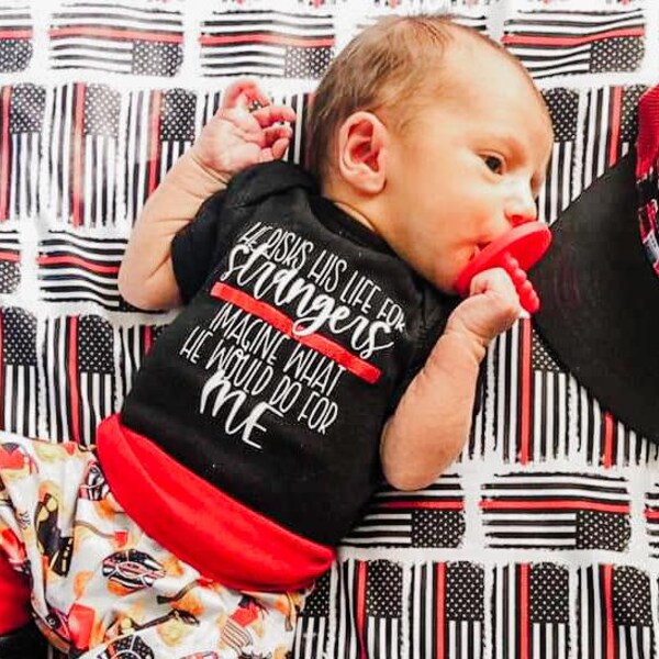 Firefighter Baby - Etsy