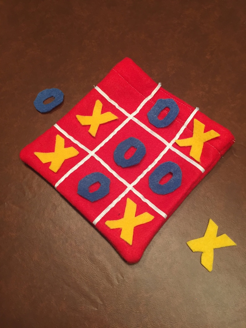 TIC TAC TOE Felt Game - 6" X 6" - Etsy