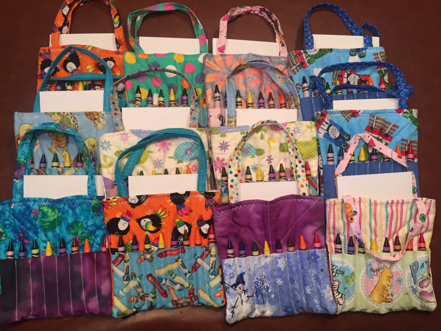CRAYON BAGS - Includes 8 Crayola Crayons and a 4"x6" Sketch Pad - Etsy