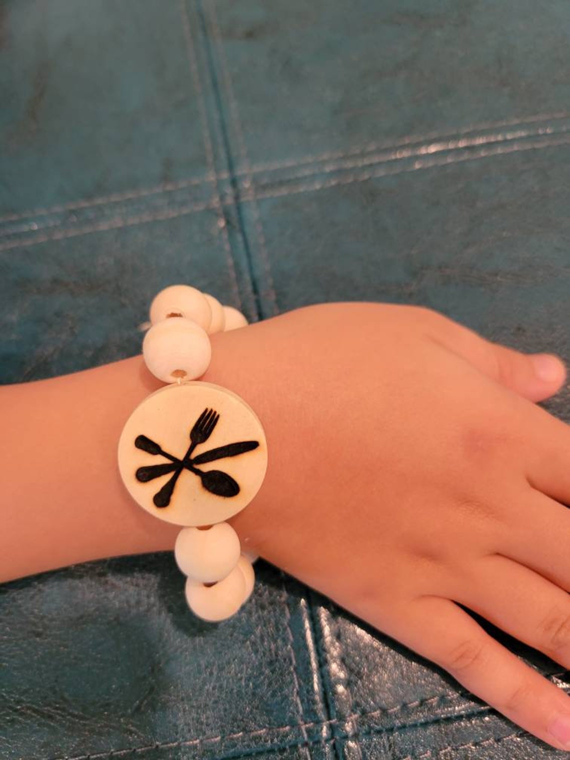 Just add magic wooden logo bracelet Personalized gif | Etsy