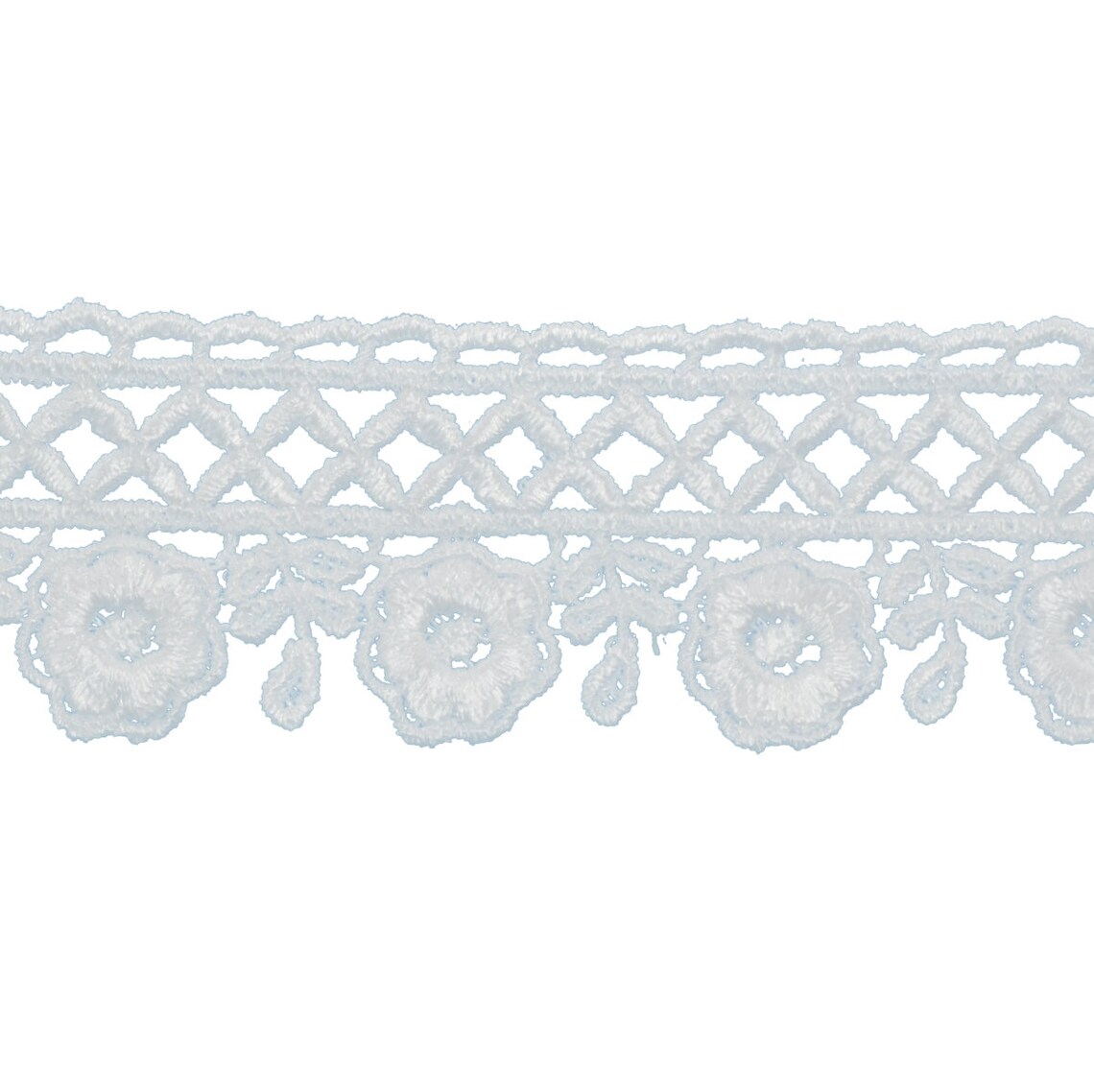 1-5/8 Inch Floral Trellis Edge Venice Lace Trim-white - Etsy