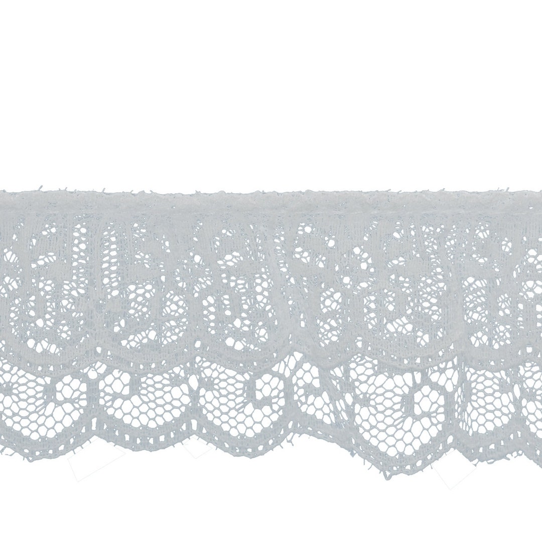 2-1/8 Inch 2-tiered Ruffled Lace Trim - Etsy