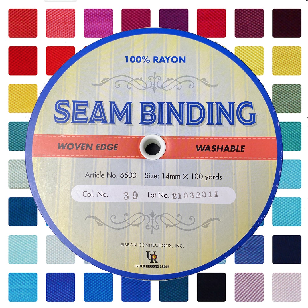 1/2 Inch Seam Binding- UR-6500 - 100% Rayon - 100YD Spool - Etsy