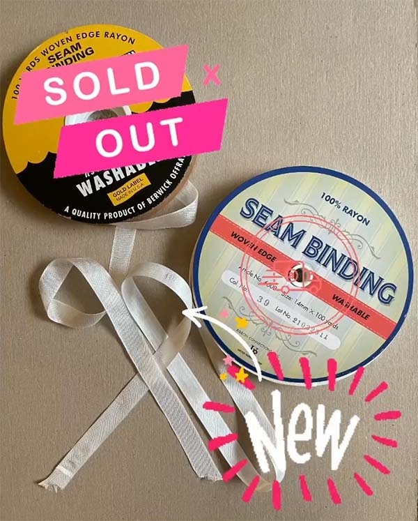 1/2 Inch Schiff Hug Snug Seam Binding-100yd Spool Colors - Etsy