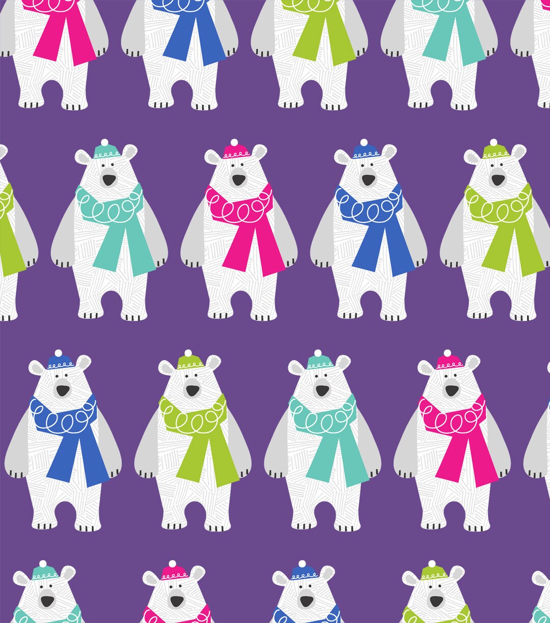 Bundle up Polar Bear Fleece Blanket Christmas Fleece Blanket Winter ...