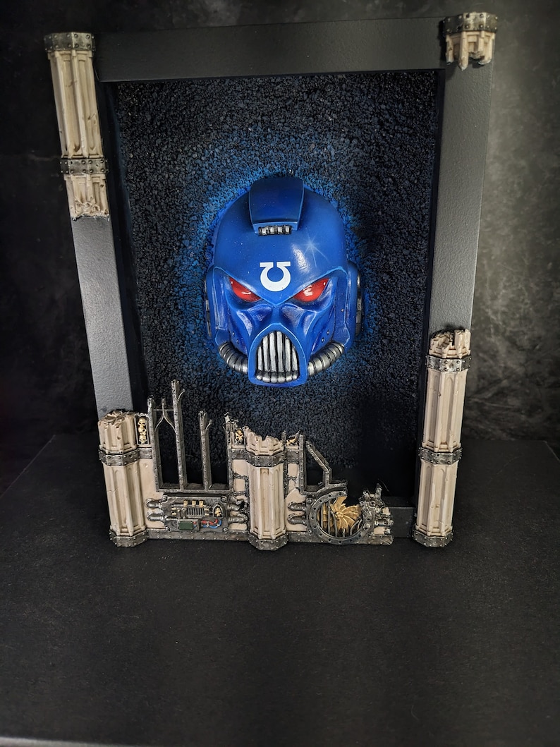 Warhammer 40K Space Marine 3d Frame Art Painted - Etsy