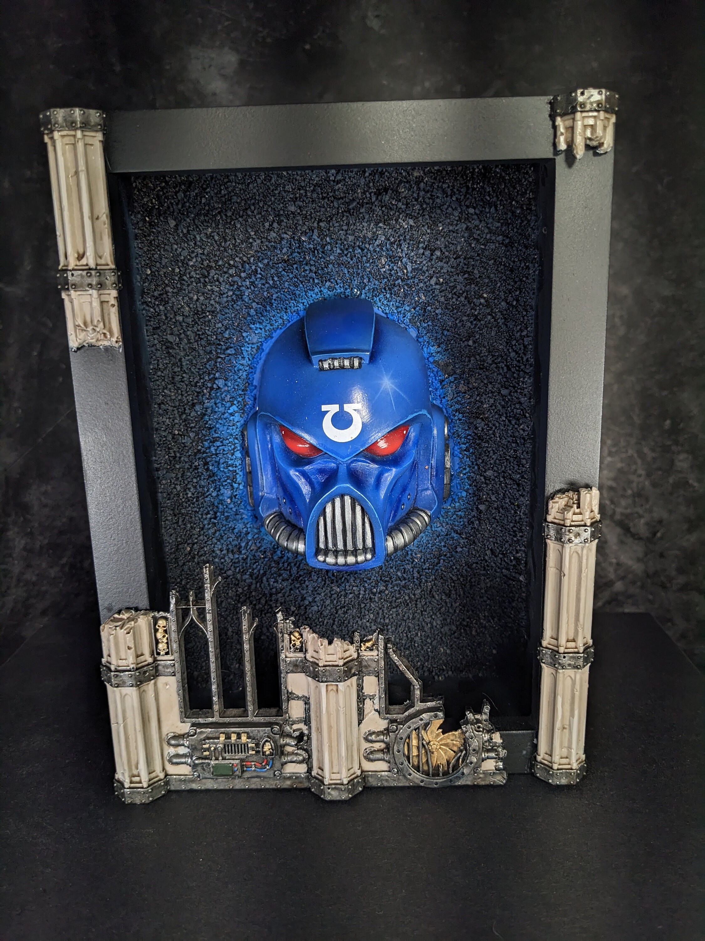 Warhammer 40K Space Marine 3d Frame Art Painted - Etsy