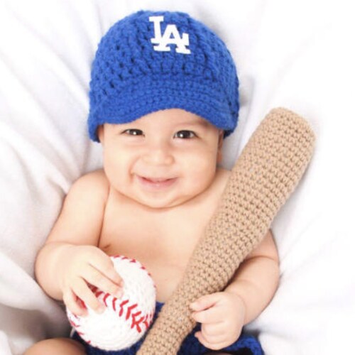 Newborn Baby LOS ANGELES DODGERS Baseball Cap Hat Custom | Etsy