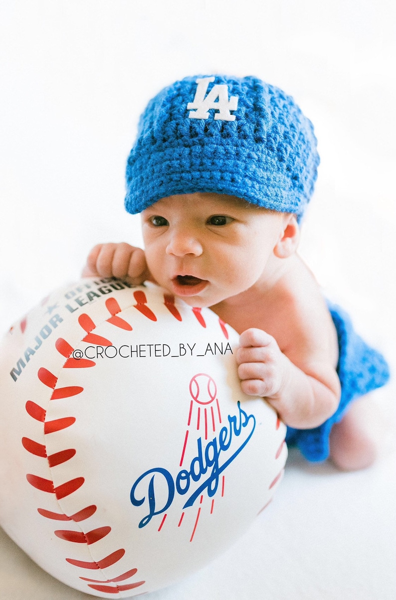 Crochet LA Dodgers Baby Photo Prop Los Angeles Dodgers World - Etsy UK