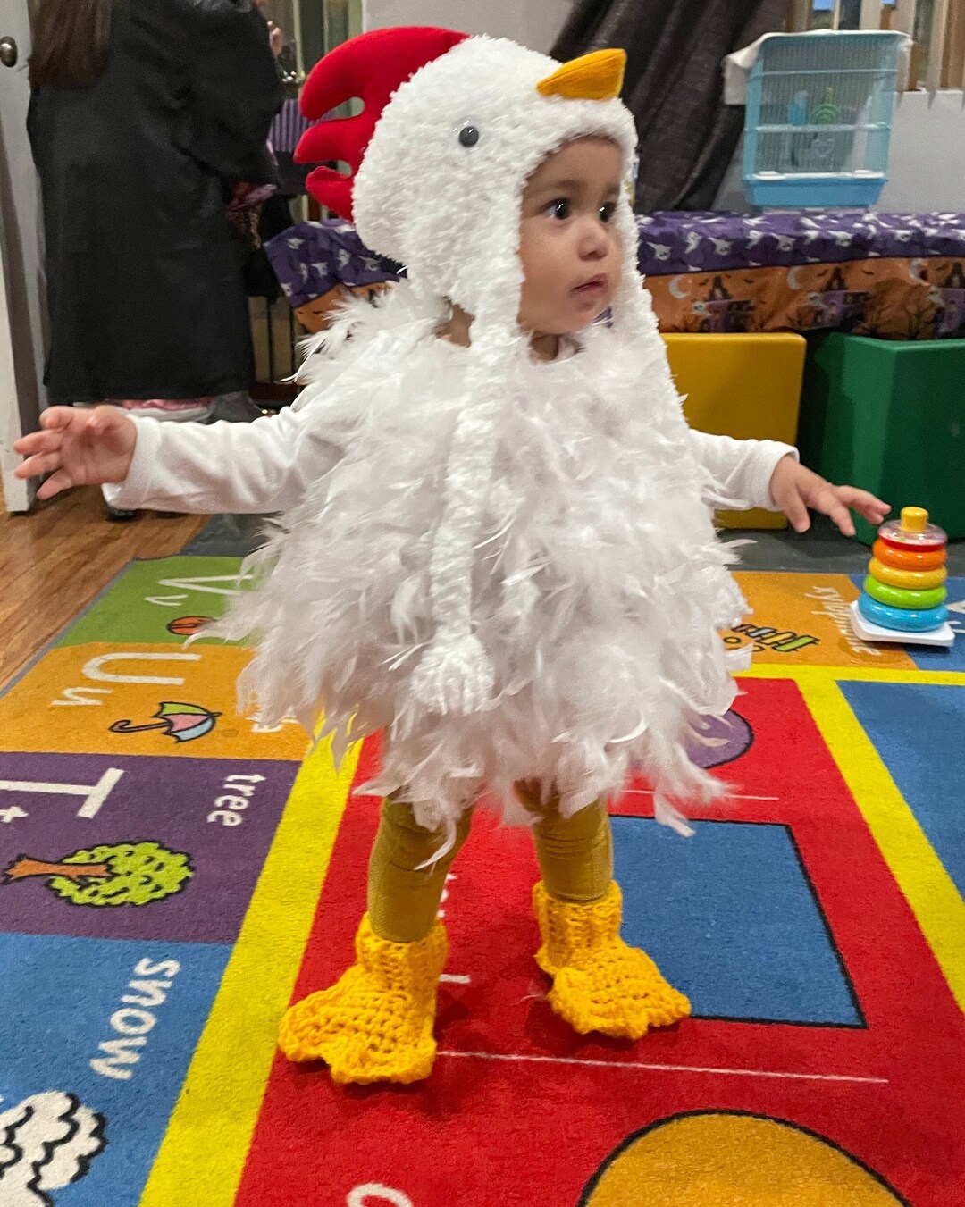 Chicken Baby Costume, Chicken Hat, Halloween Costume, Photo Prop, Baby ...