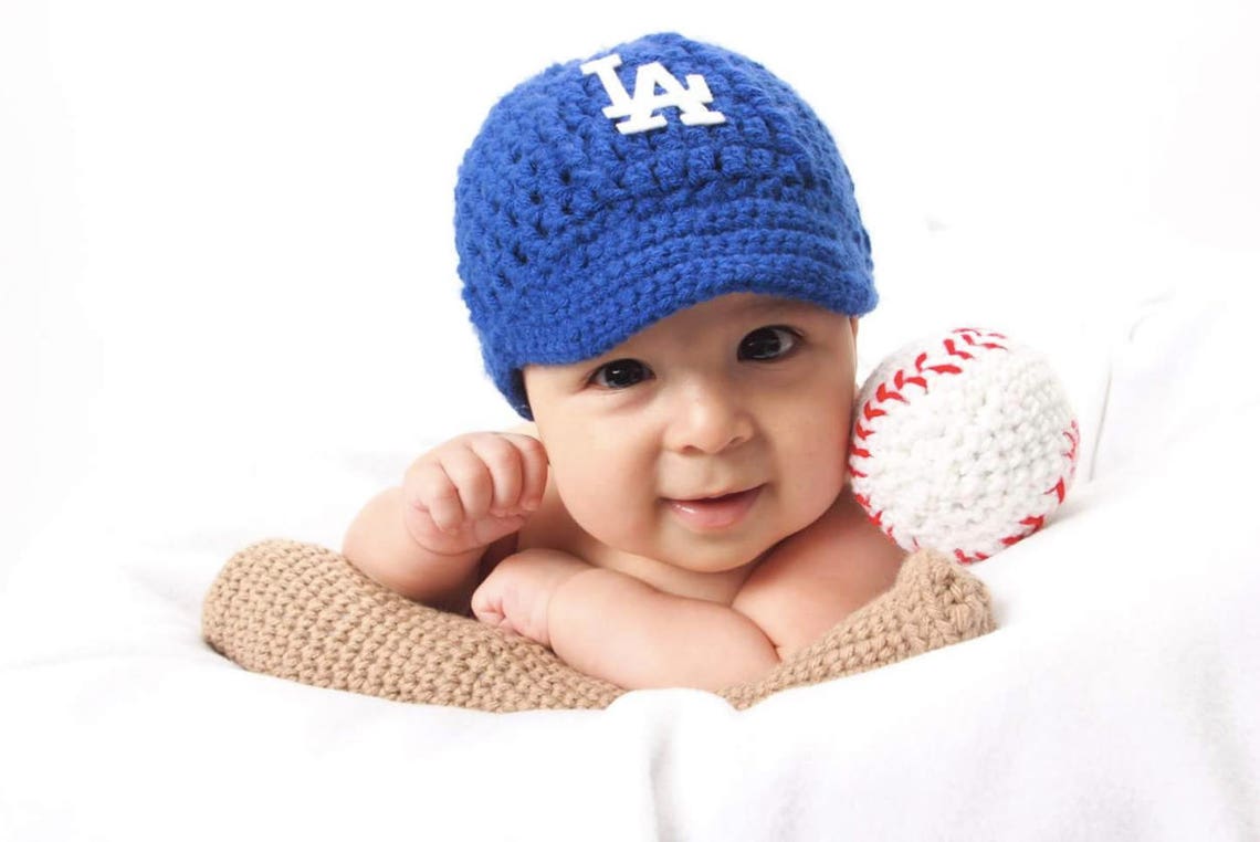 Crochet LA Dodgers Baby Photo Prop Los Angeles Dodgers World - Etsy UK