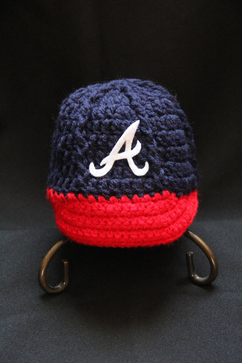 Crochet Atlanta Braves Baby Outfit Newborn Baseball Photo | Etsy