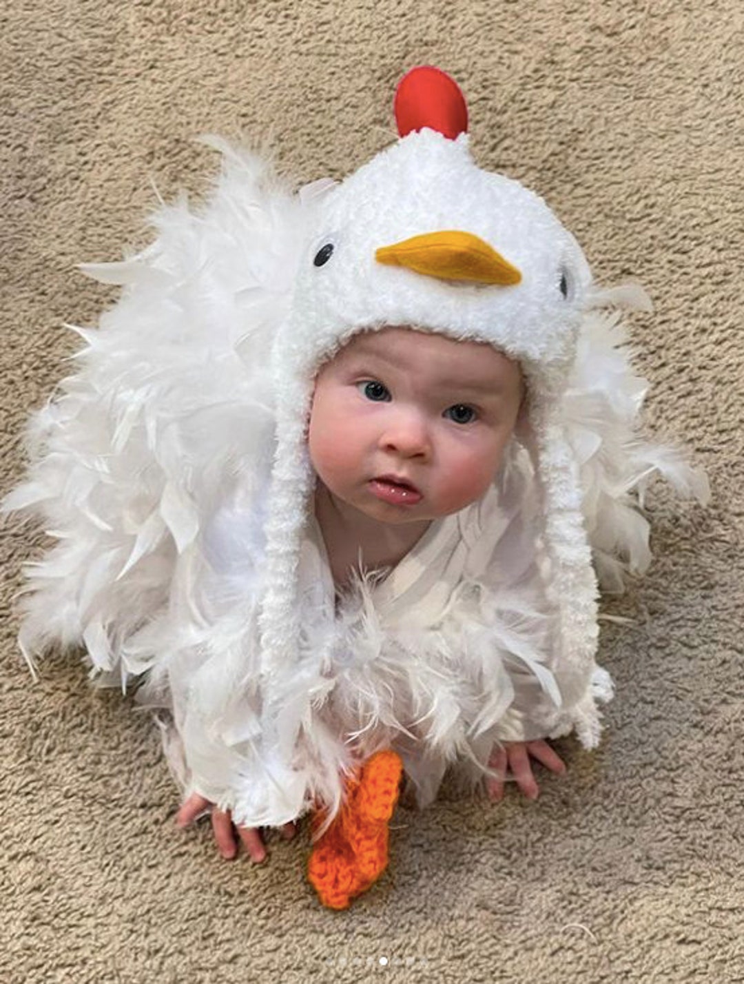 Crochet Chicken Costume, Photo Prop, Baby Chicken Costume, Toddler ...