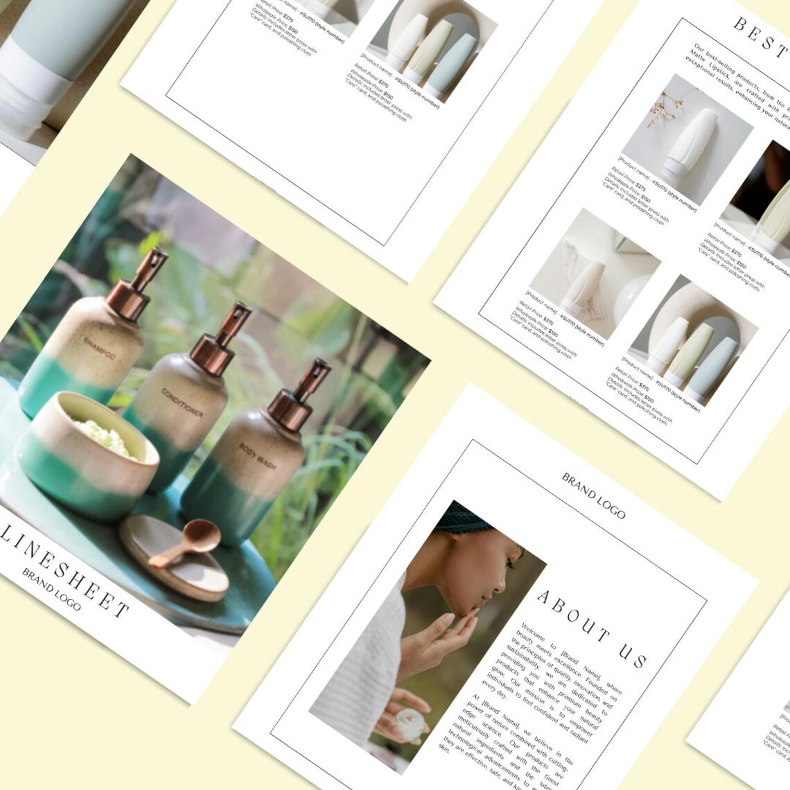 Wholesale Line Sheet Template Fashion, Jewelry, Beauty, Candle ...