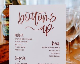 Bottoms up Sign - Etsy