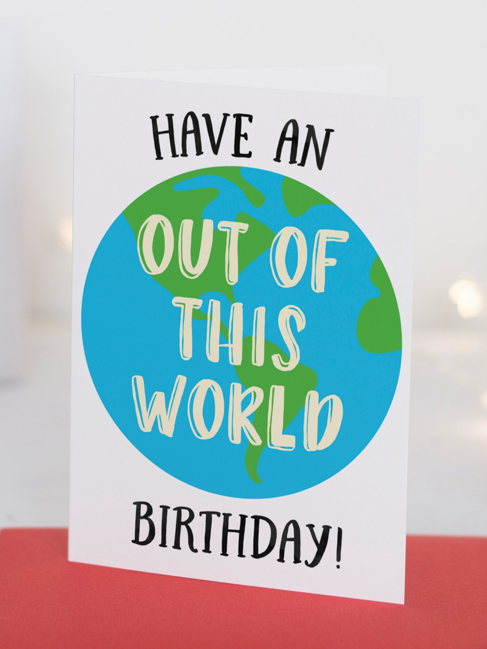 Have an Out of This World Birthday Card // Fun Modern Birthday - Etsy