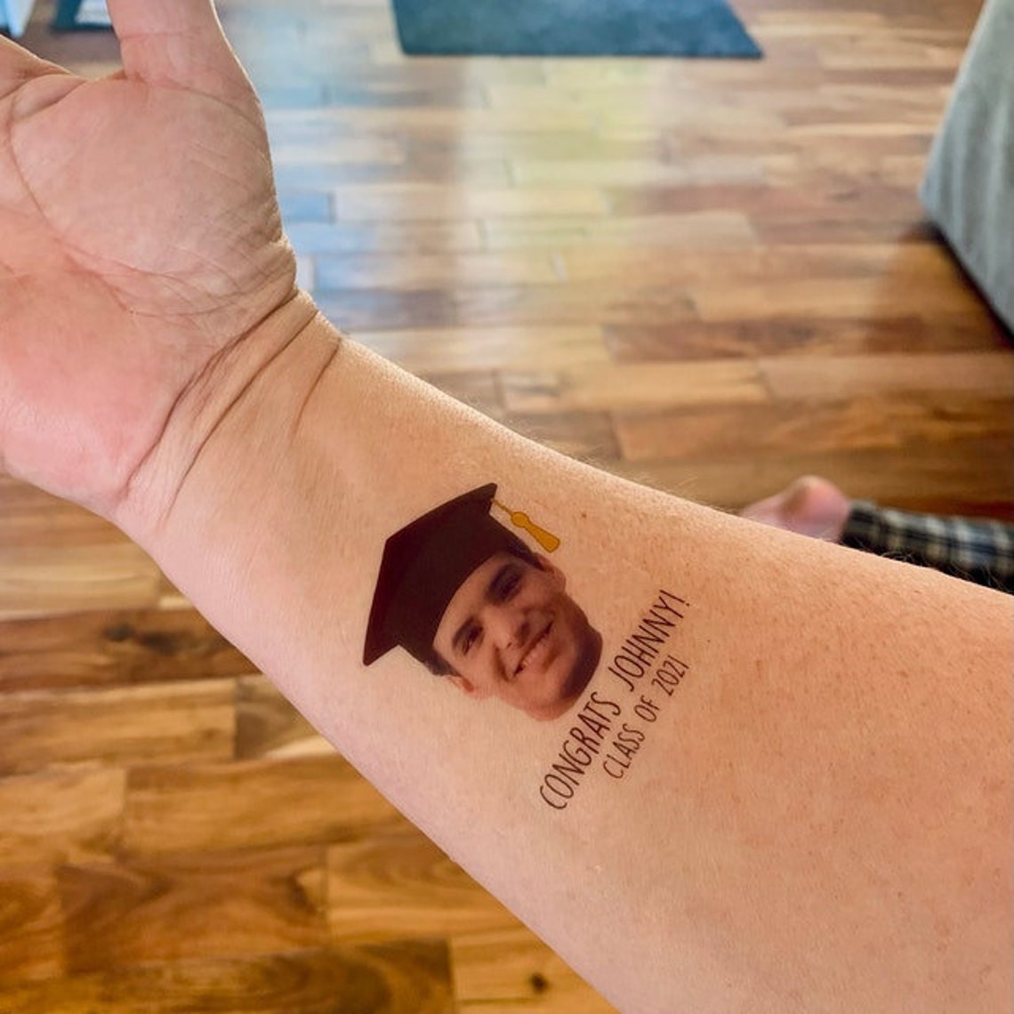 Personalized Graduation Party PHOTO Face Temporary Tattoos // - Etsy