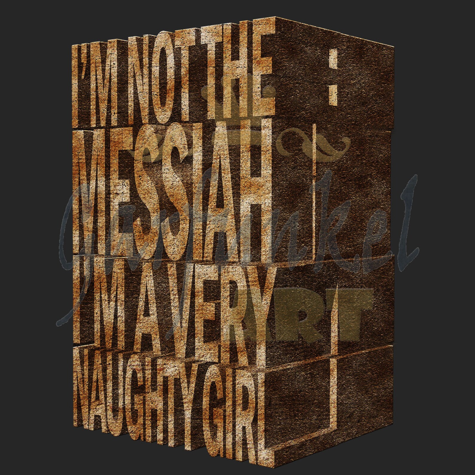 I'm Not the Messiah, I'm A Very Naughty Girl - Etsy