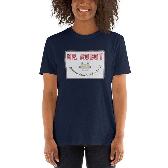 Mr Robot Computer Repair With a Smile T-shirt | Etsy