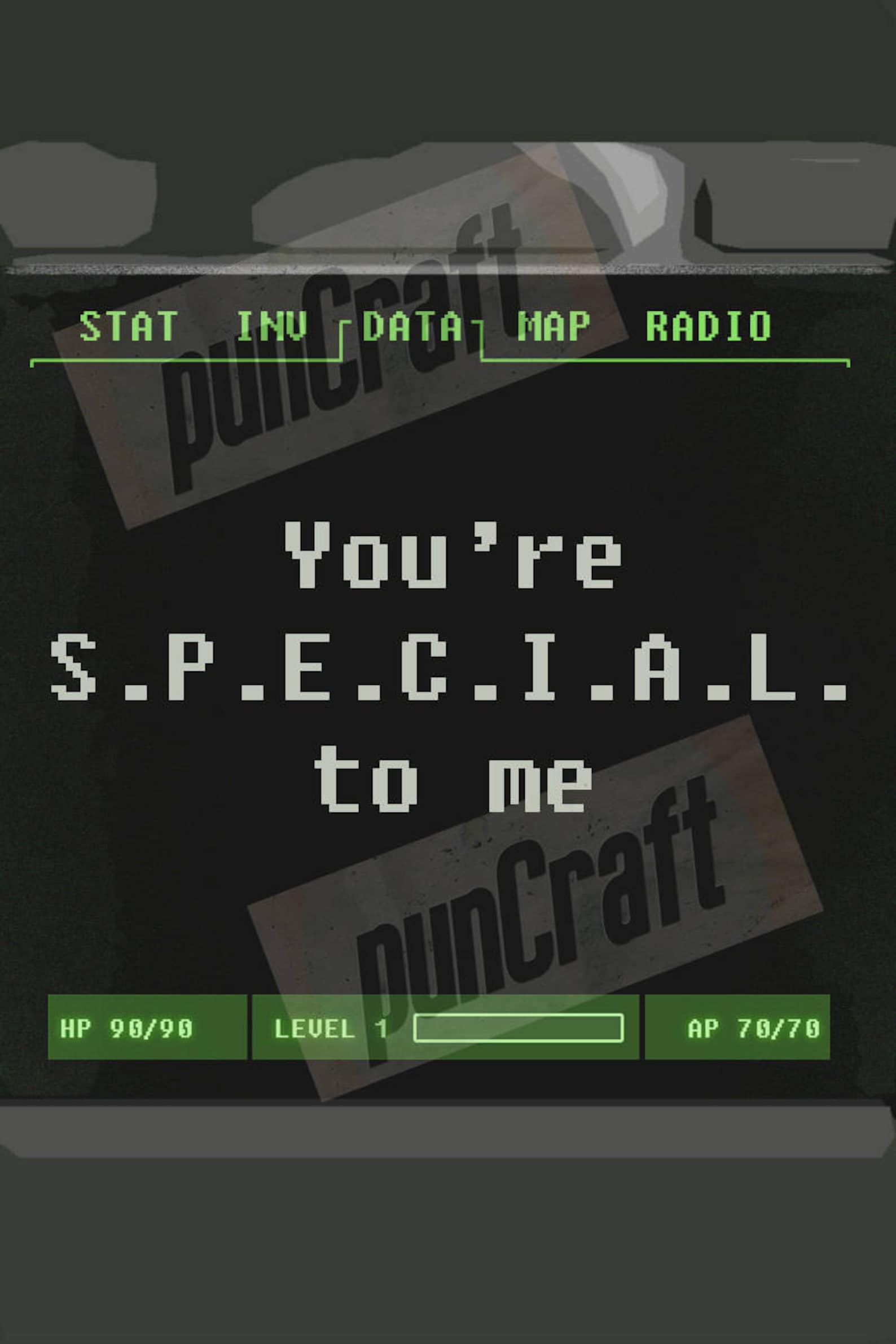 Fallout You're S.P.E.C.I.A.L. Card design Two Printable | Etsy