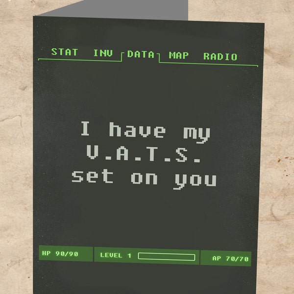 Fallout Birthday Card - Etsy