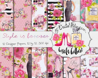 Printable digital paper. Commercial use Planner sticker | Etsy