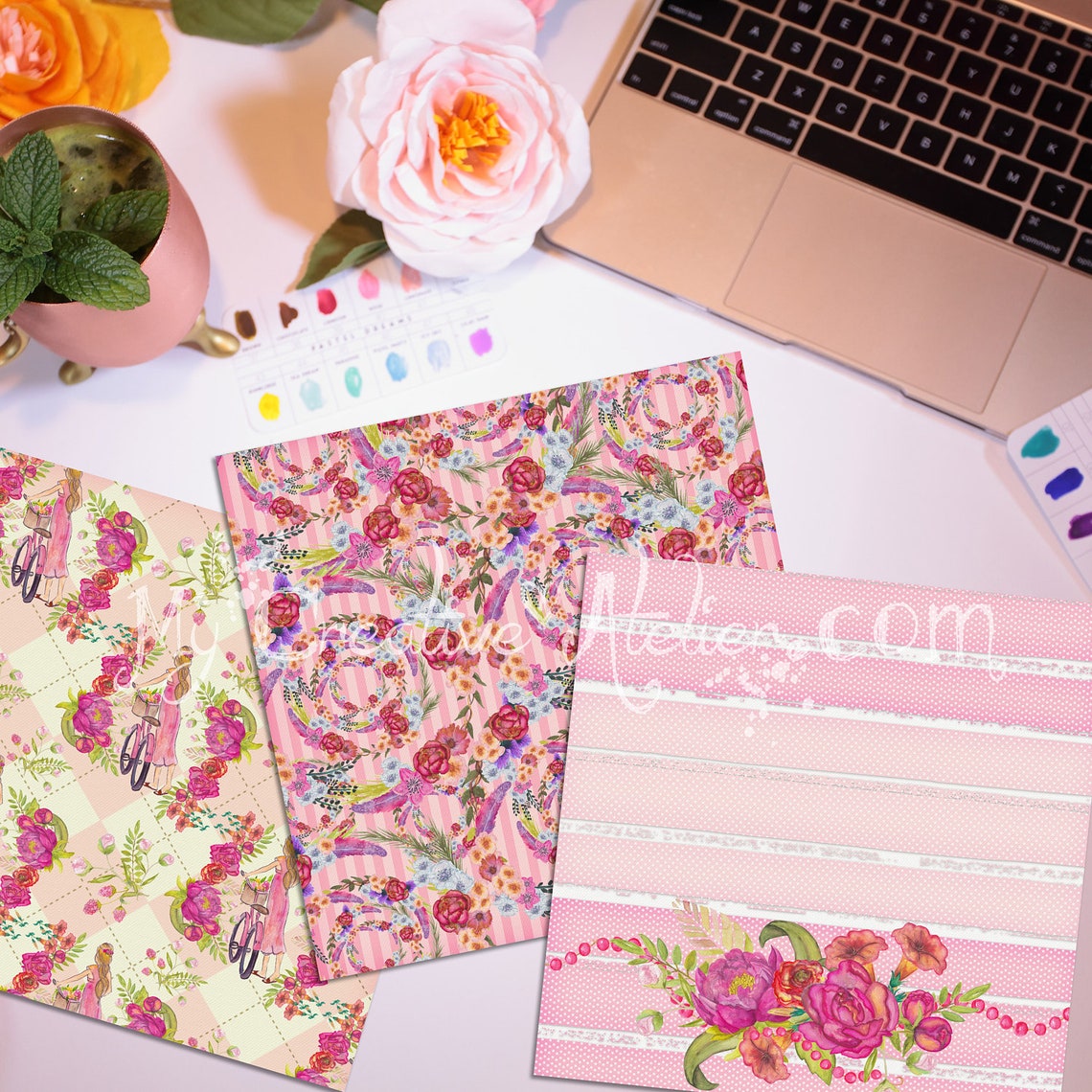 Printable Digital Paper. Commercial Use Planner Sticker Supplies. Ciao ...