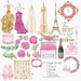 Digital Paper. Hand Painted Watercolor Clipart Glam Clipart Digital ...