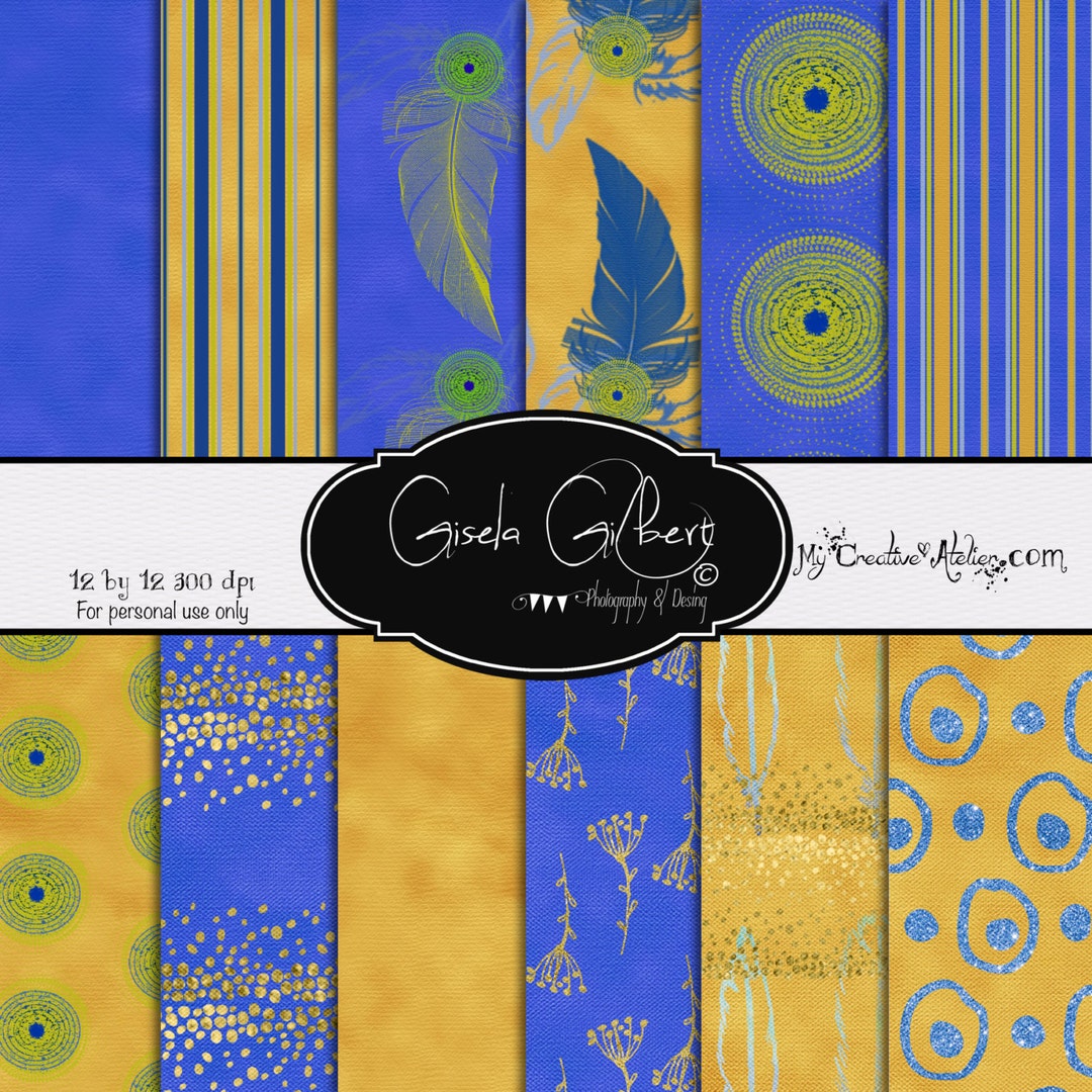 Peacock Jubilee. Digital Paper - Etsy