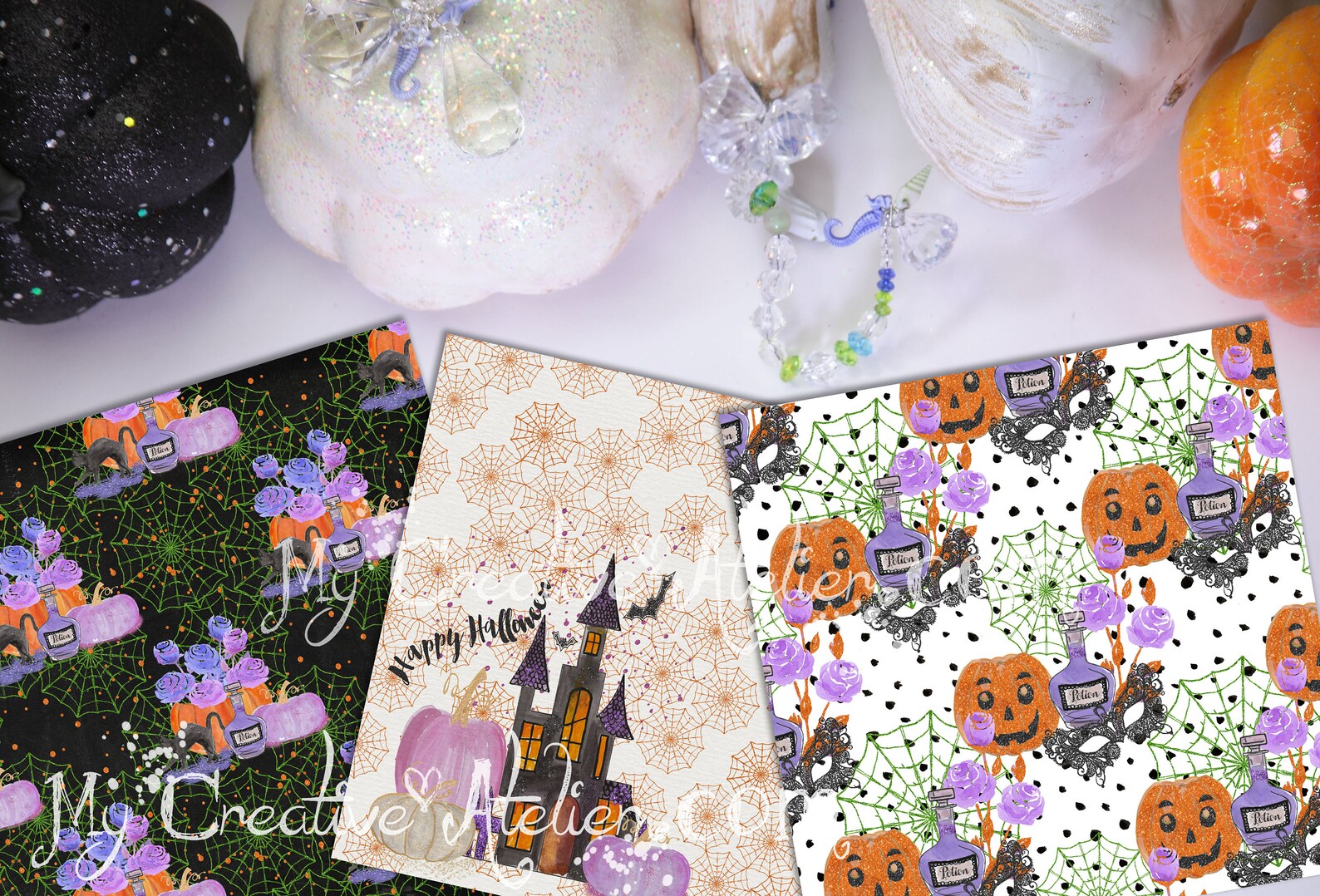 Digital Halloween Commercial Paper Pack - Etsy