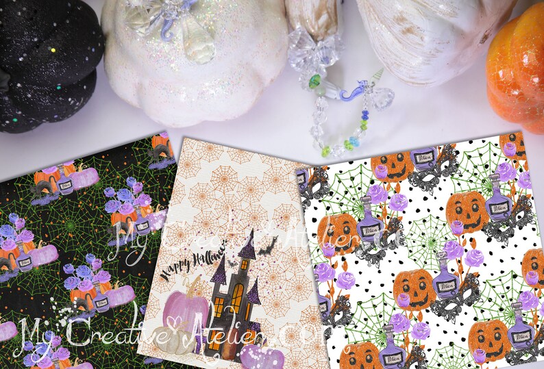 Digital Halloween Commercial Paper Pack - Etsy